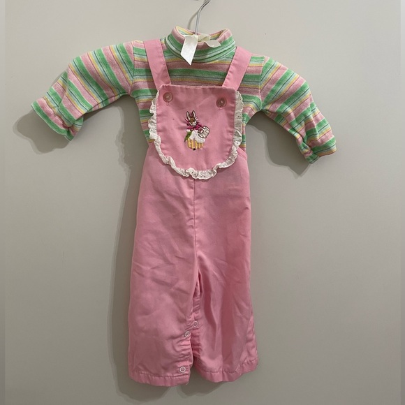 Matching Sets | Girls Retro Easter Overalls With Turtle Neck | Poshmark
